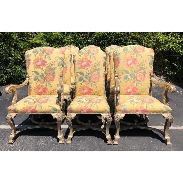 Set of 12, Dennis and Leen Hampton Court Designer Dining Chairs at 1stDibs