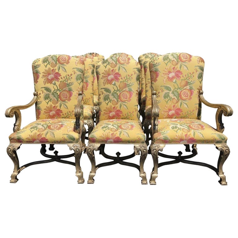 Set of 12, Dennis and Leen Hampton Court Designer Dining Chairs at 1stDibs