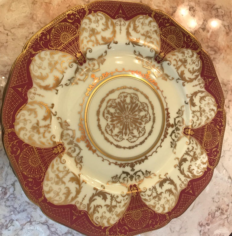 Set of 12 Elaborate Gilt Service Dinner Plates For Sale at 1stDibs ...