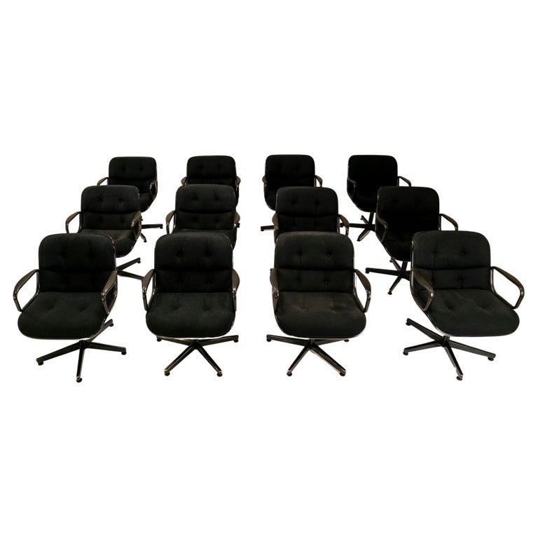 Set of 12 Executive "Pollock" Chairs by Charles Pollock for Knoll, USA ...