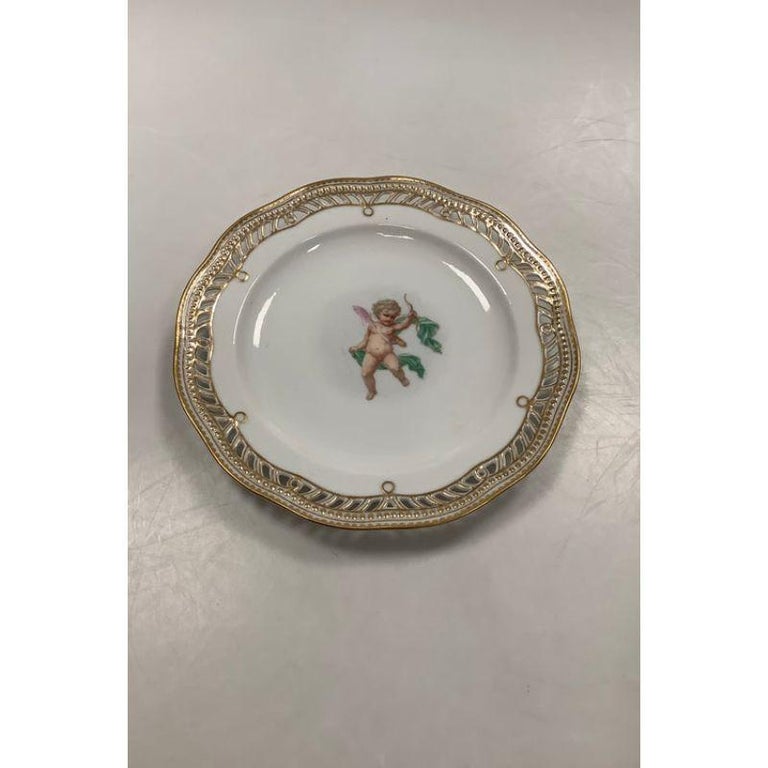 Set of 12 Flora Danica Plates No 3584 with Puttier / Angels from 1850 ...