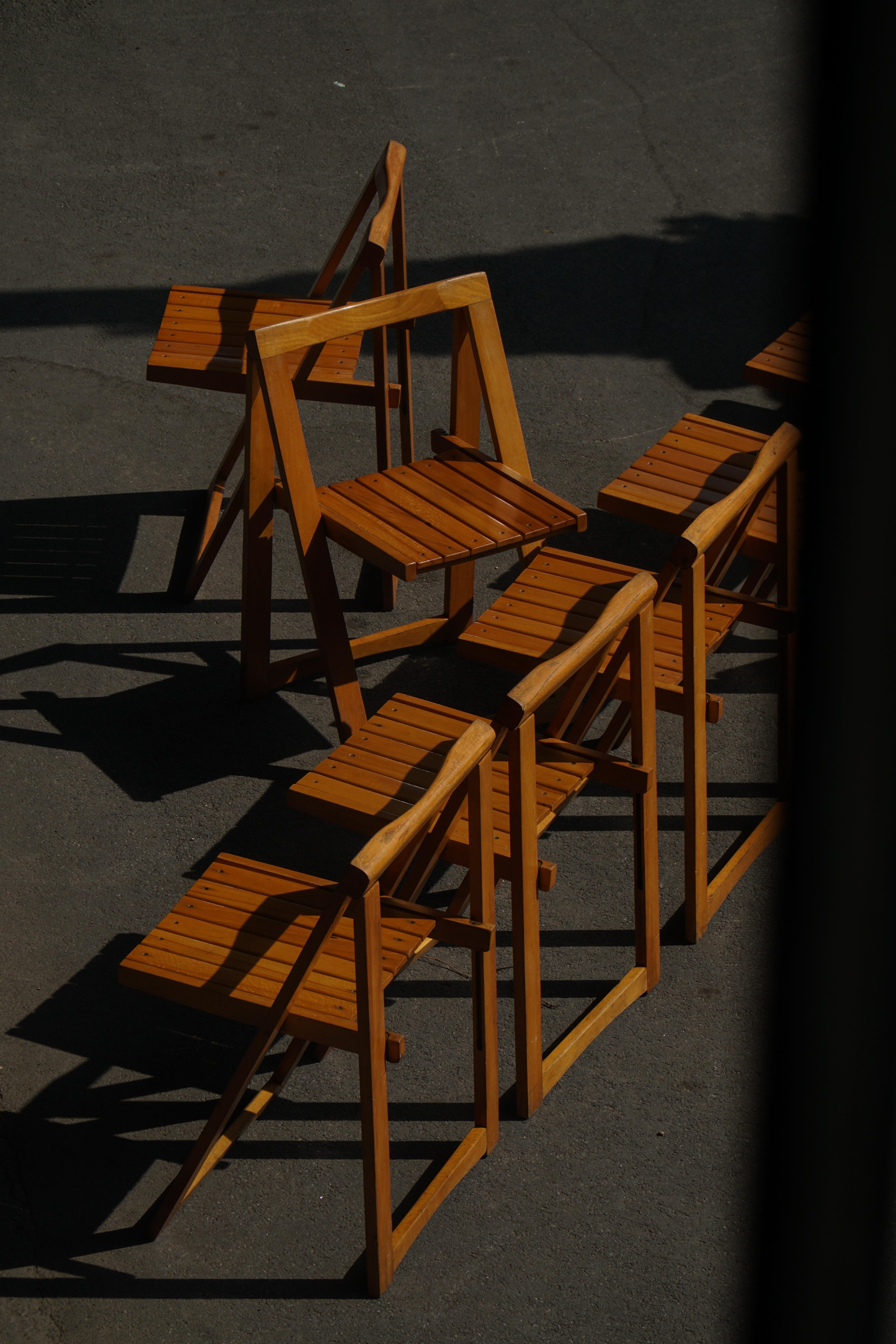 Set of 12 Folding Chairs by Aldo Jacober and Pierangela D’Aniello ...