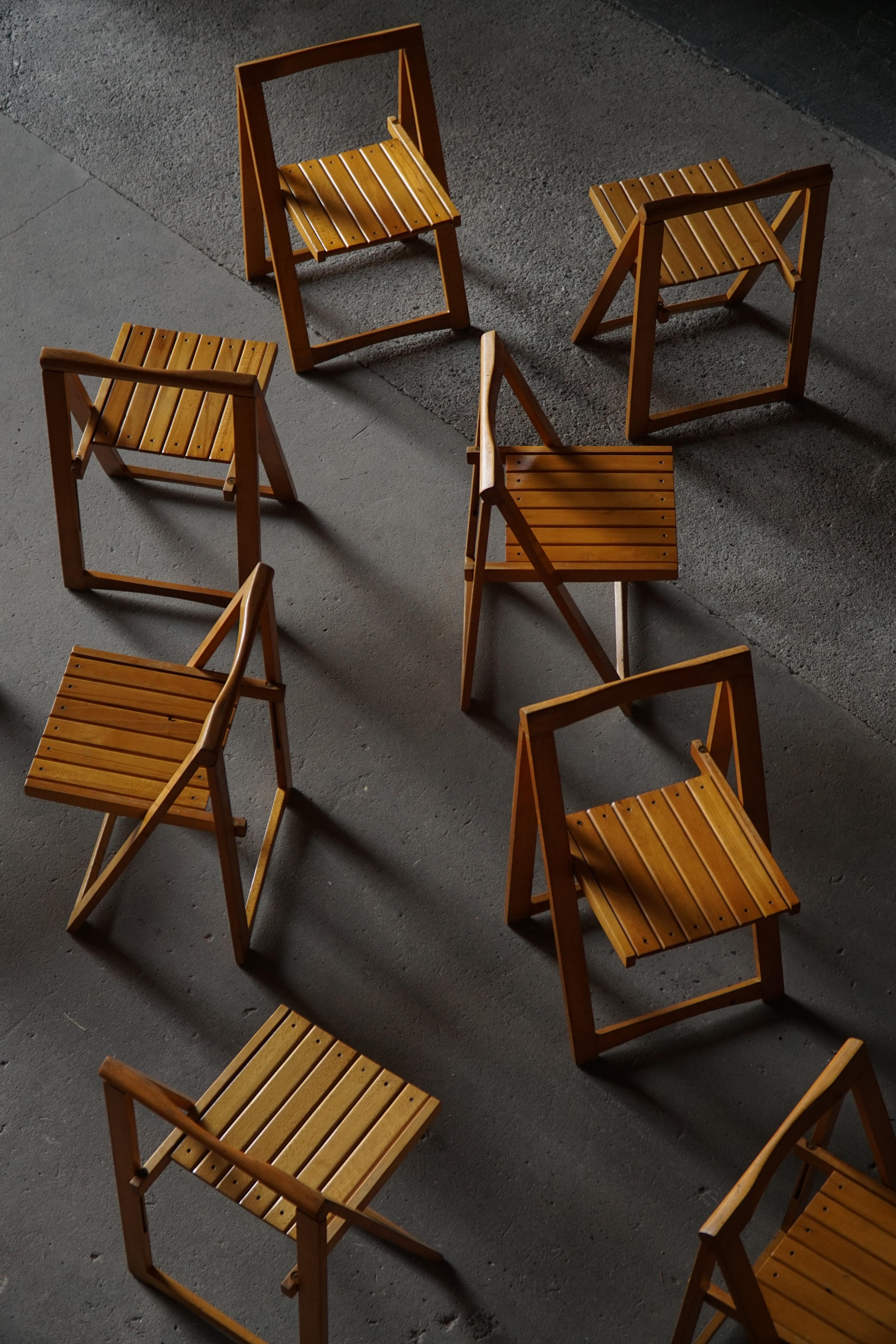 Set of 12 Folding Chairs by Aldo Jacober and Pierangela D’Aniello ...