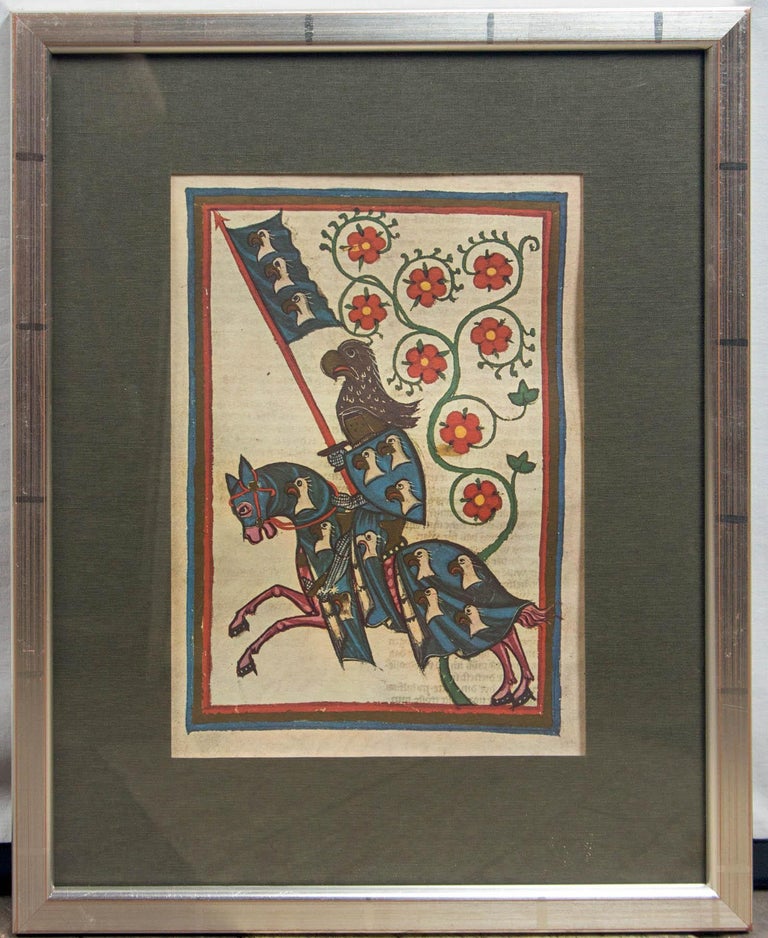 Set of 12 Framed Facsimiles of the Manesse Codex at 1stDibs