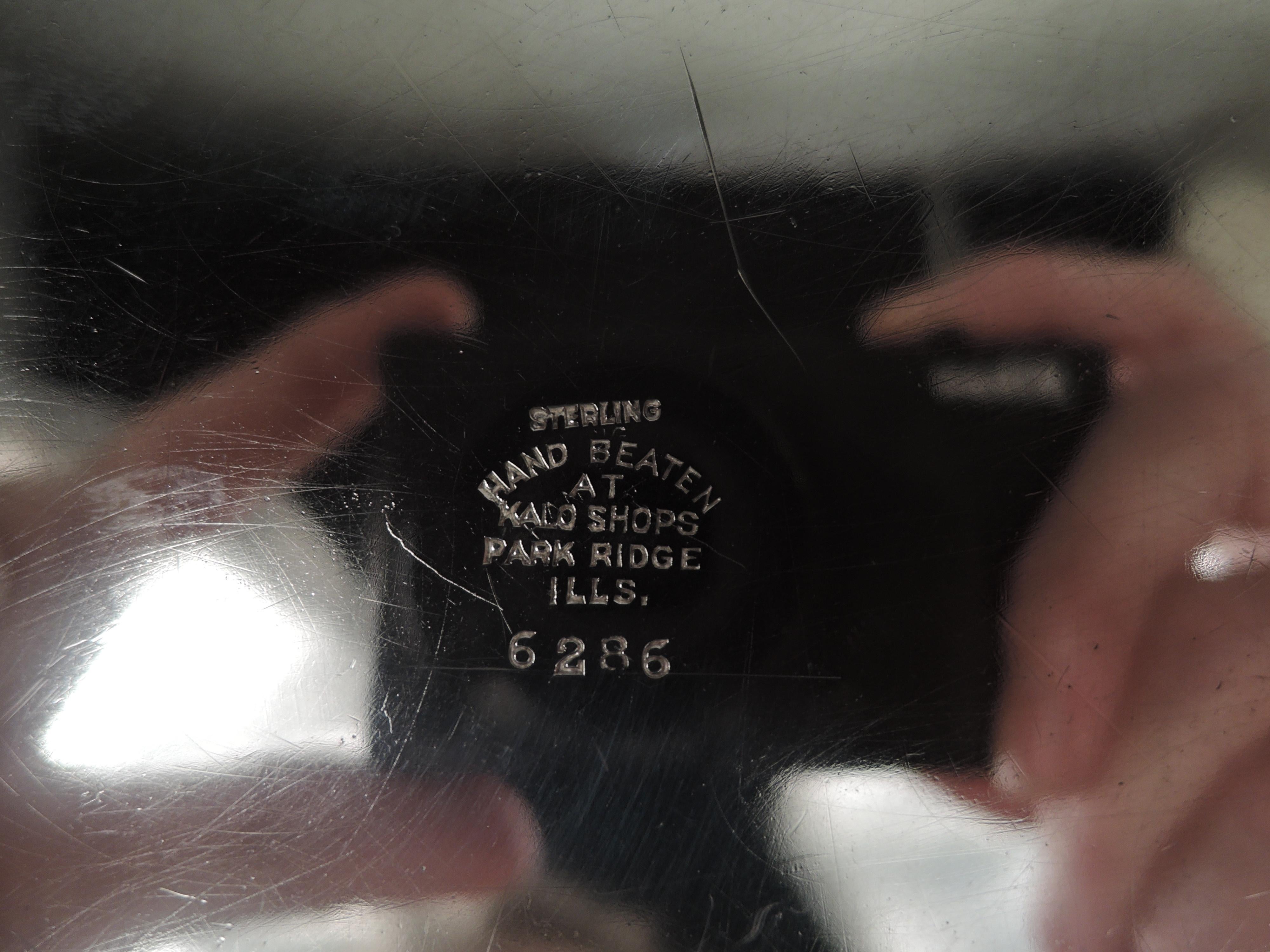 Set of 12 Kalo Early Park Ridge-Era Hand-Made Dinner Plates For Sale at ...