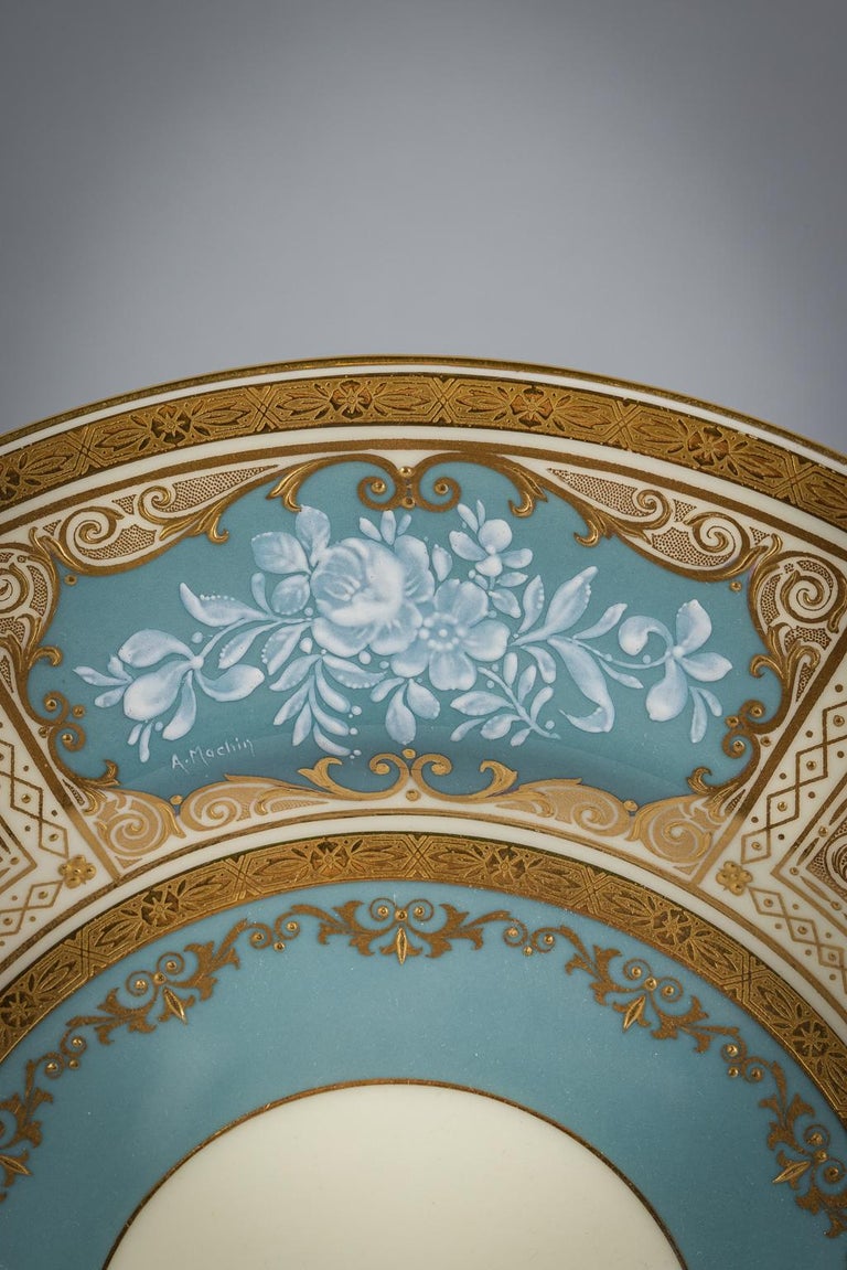 Set of Twelve English Porcelain Minton Dinner Plates, circa 1890 For ...