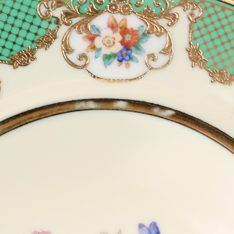 Set of 12 Noritake Morimura Gilt Dinner or Service Plates, Ex ...