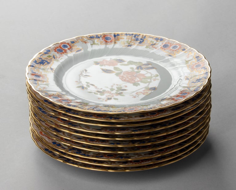 Set of 12 Porcelain Dinner Plates made by Bernardaud Limoges model ...