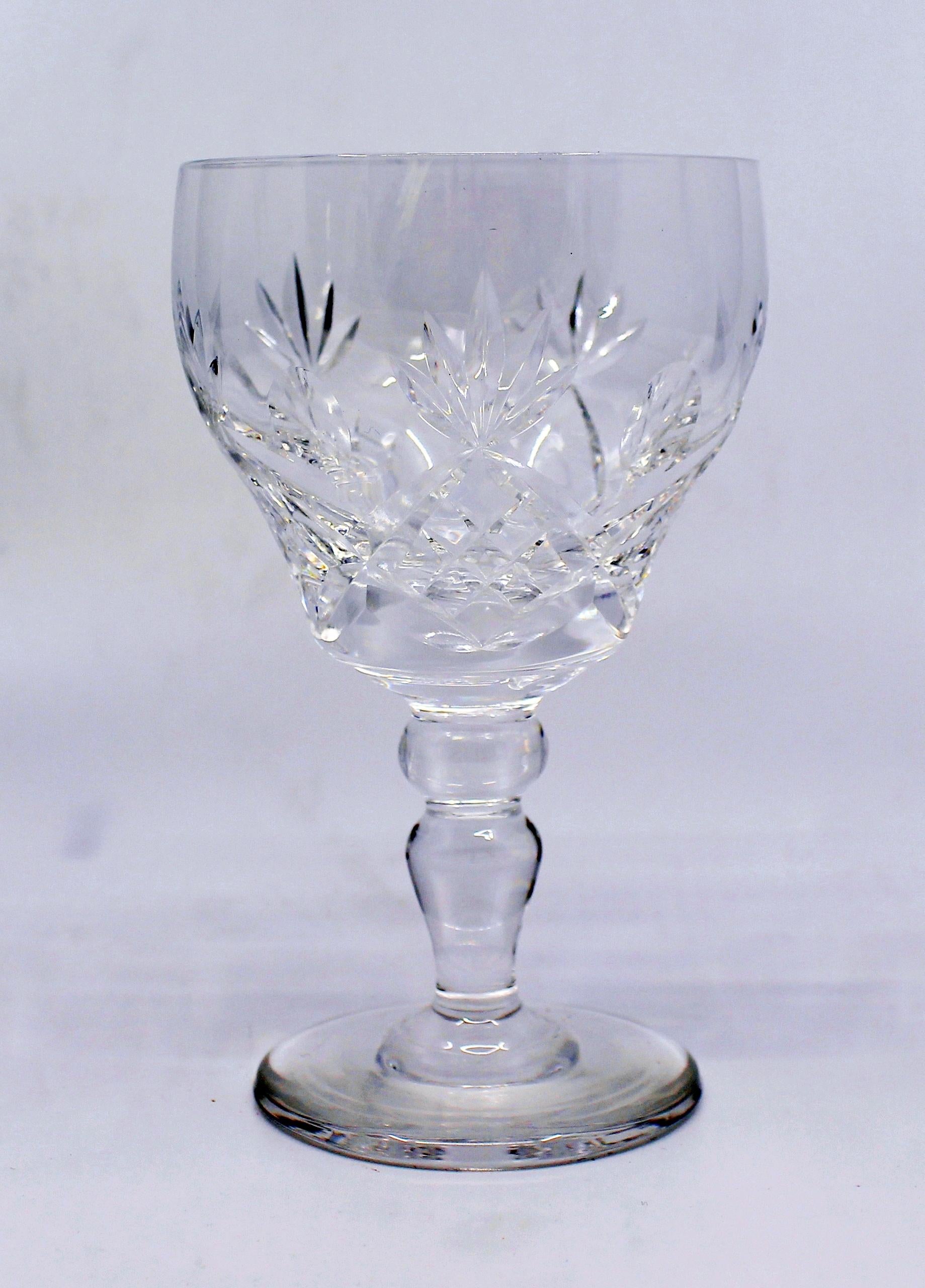 Set of 12 Royal Brierley "Elizabeth" Cut Sweet Wine Glasses For Sale at ...