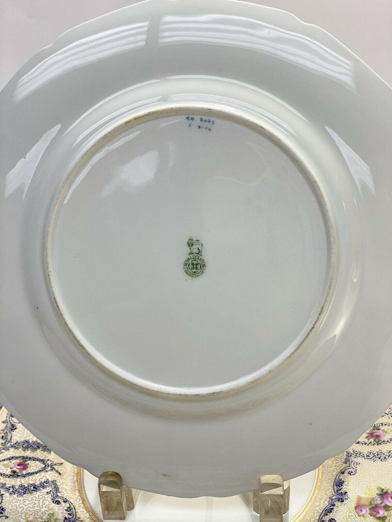 Set of 12 Royal Doulton England Porcelain Dinner Plates, circa 1925 For ...