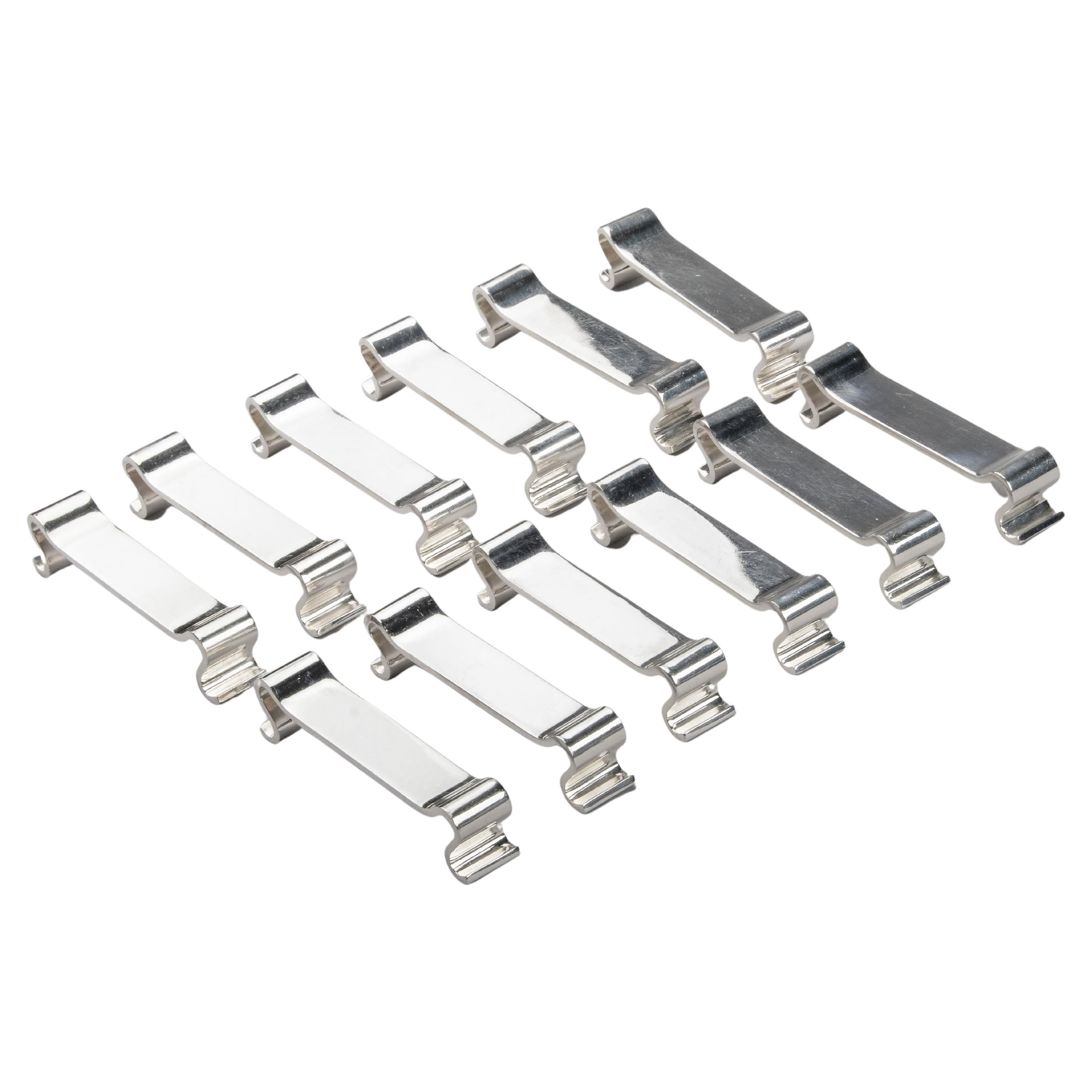 Exquisite Set of 12 Art Deco Silver-Plate Knife Rests by Gallia at 1stDibs
