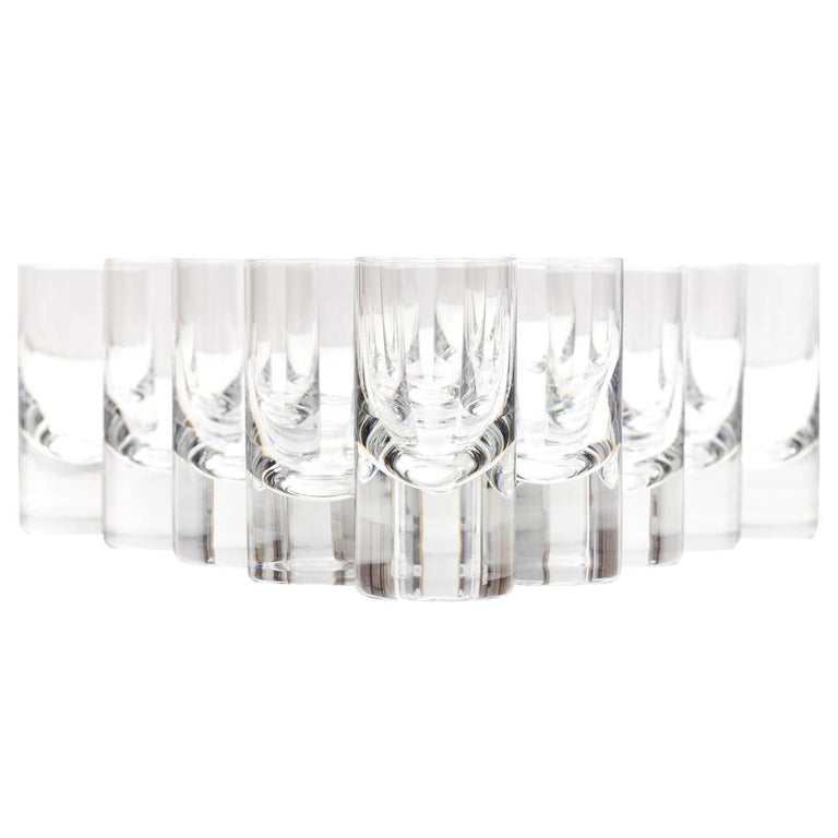 Set of 12 "Tir Bar" Glasses by Roberto Sambonet for Baccarat, 1971 at ...