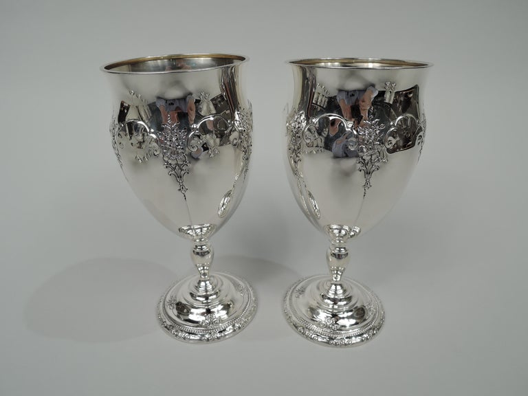 Set of 12 Towle Royal Windsor Sterling Silver Goblets For Sale at 1stDibs