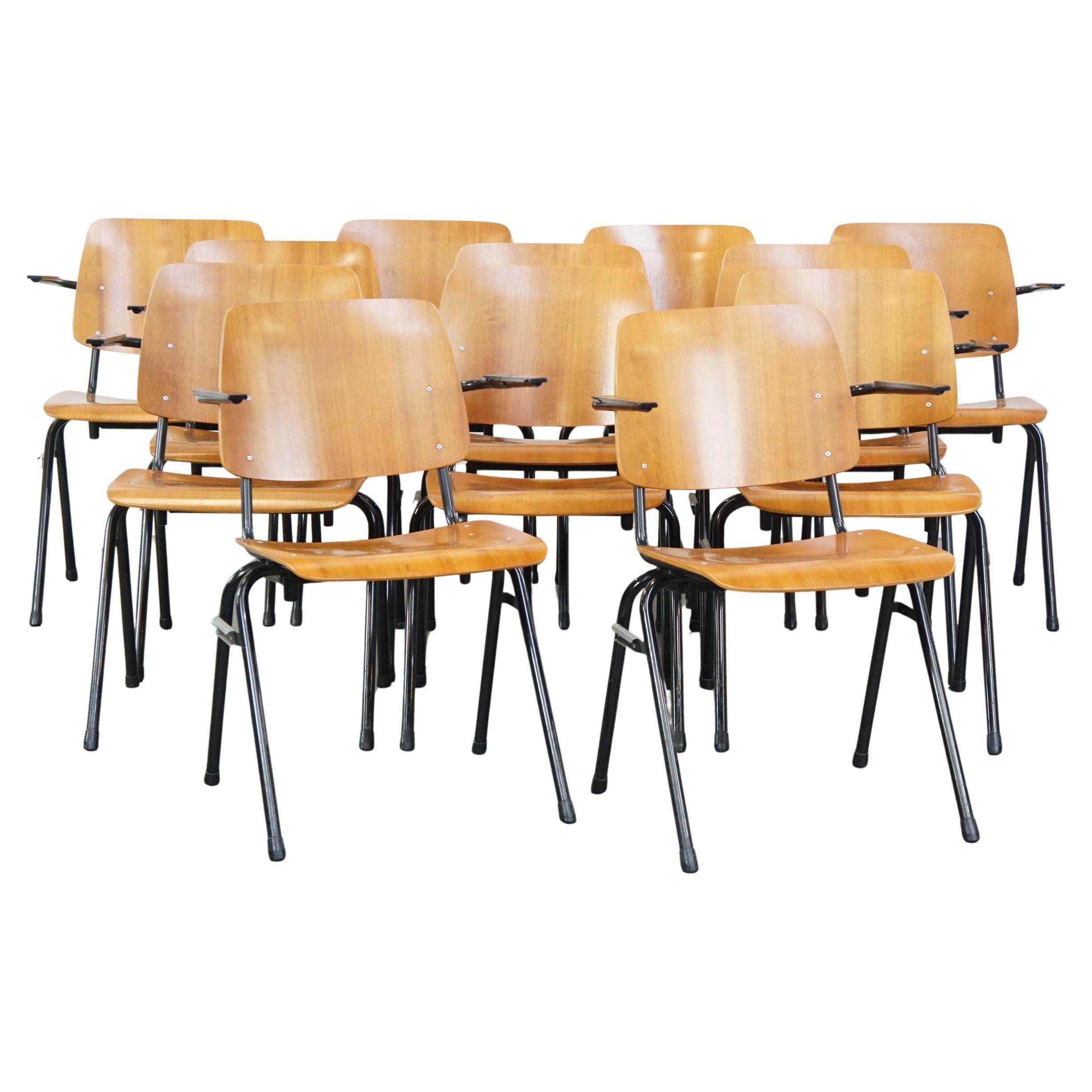 Set of 10 vintage 1960s Dutch design Marko school/canteen/dining room ...