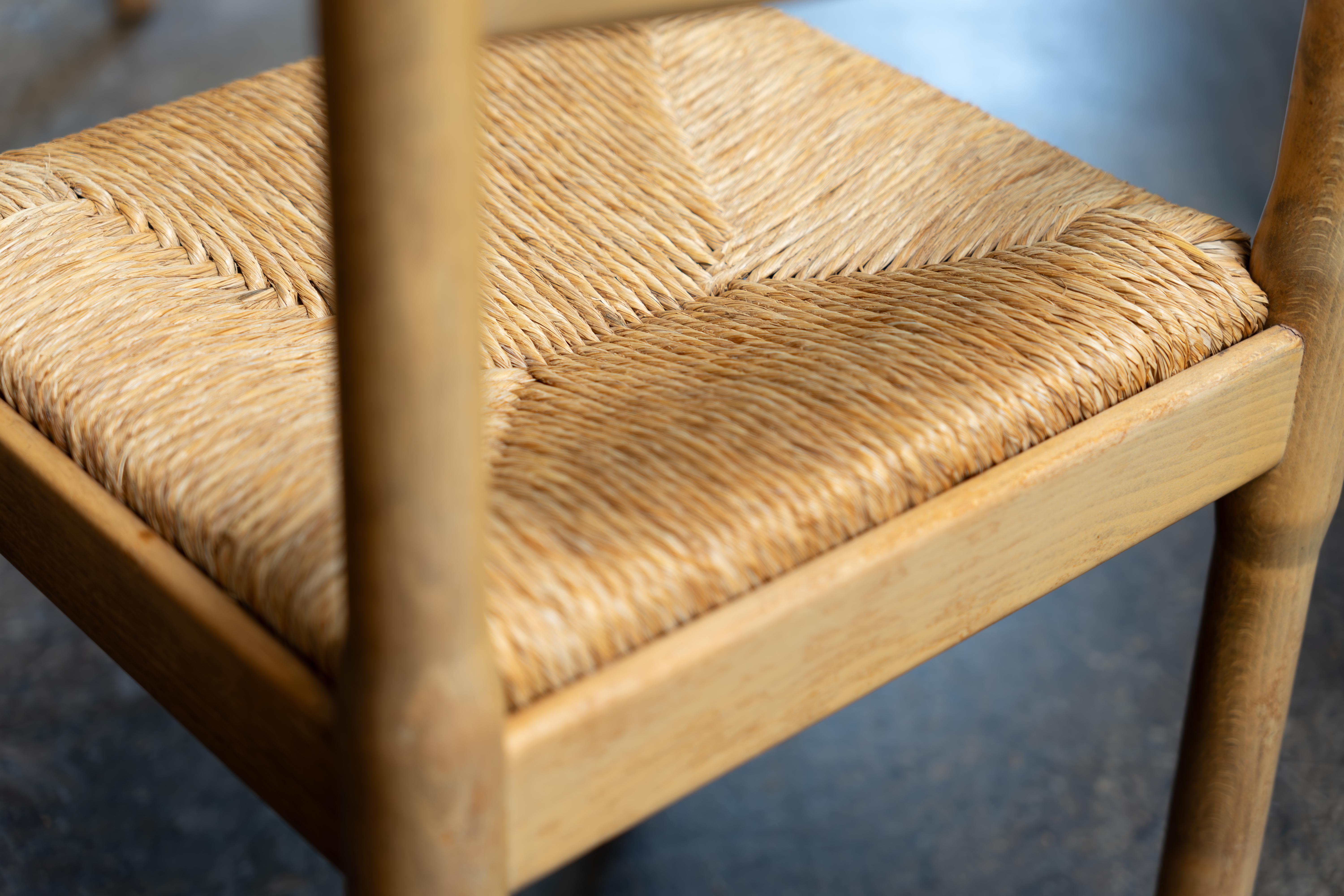 Set of 12 Wicker Seat "Carimate" Chairs by Vico Magistretti Comi, Italy ...