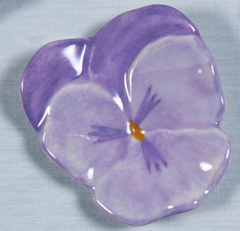 Set of 13 Ernestine Salerno Italian Pansy Dishes at 1stDibs | ernestine ...