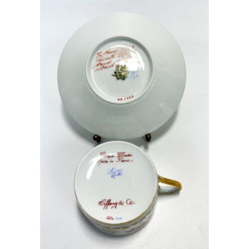 Set of 13 Tiffany Le Tallec Private Stock Porcelain Tea Cups in Cirque ...