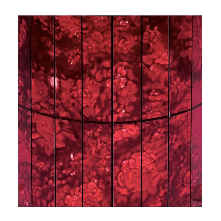 Set of 15 Damask Ruby Decorative Panels For Sale at 1stDibs