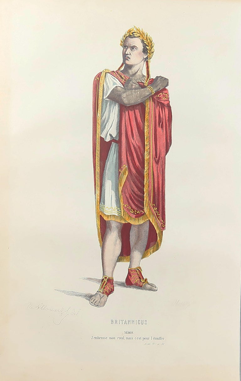 Set of 15 Original Antique Prints of Classical Figures, French, 1876 at ...