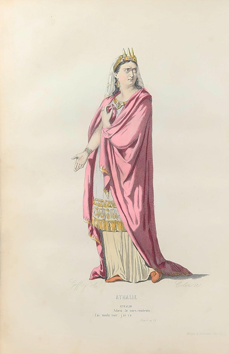 Set of 15 Original Antique Prints of Classical Figures, French, 1876 at ...