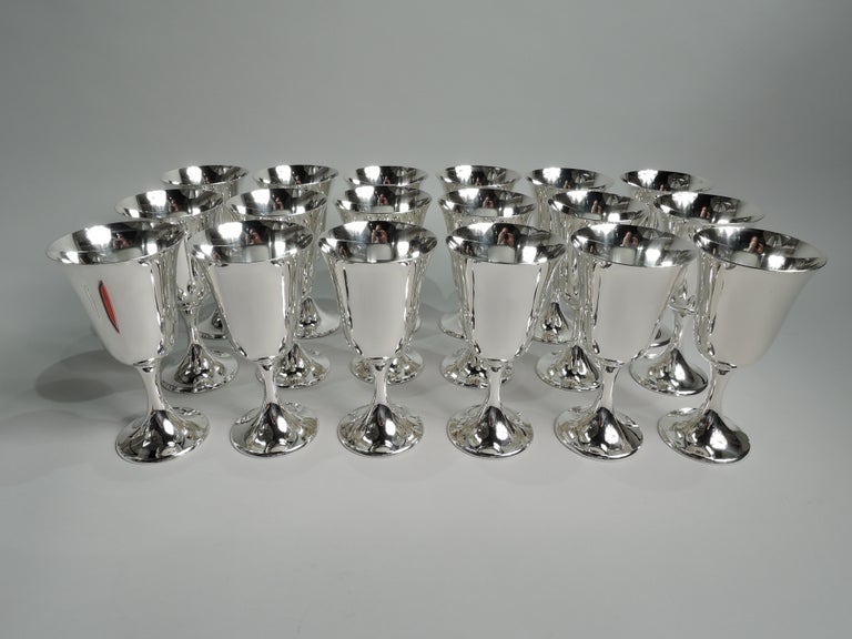 Set of 18 Gorham Goblets in Desirable 272 Puritan Pattern For Sale at ...
