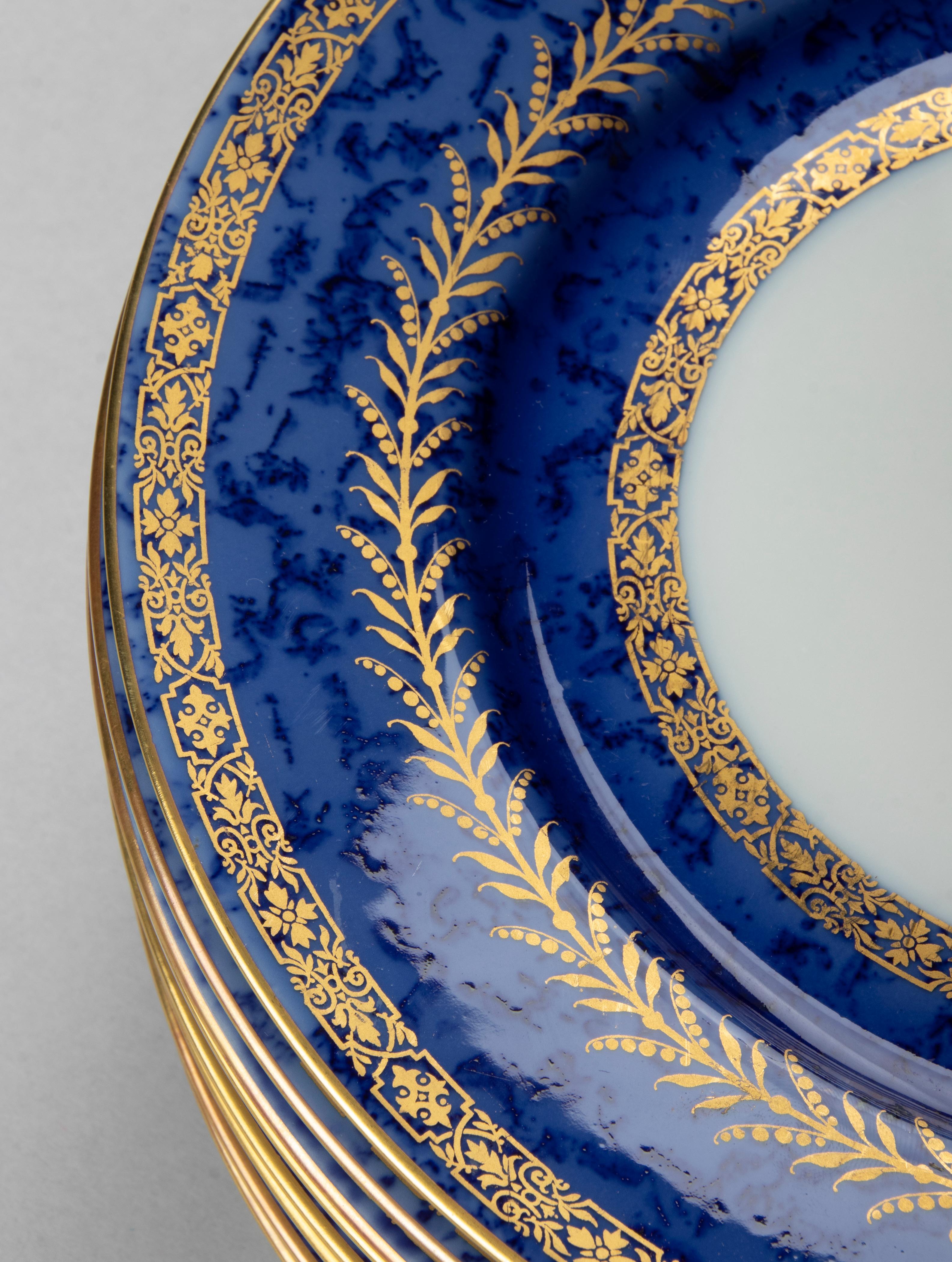 Set of 18 Porcelain Dinner Plates made by Raynaud Limoges at 1stDibs