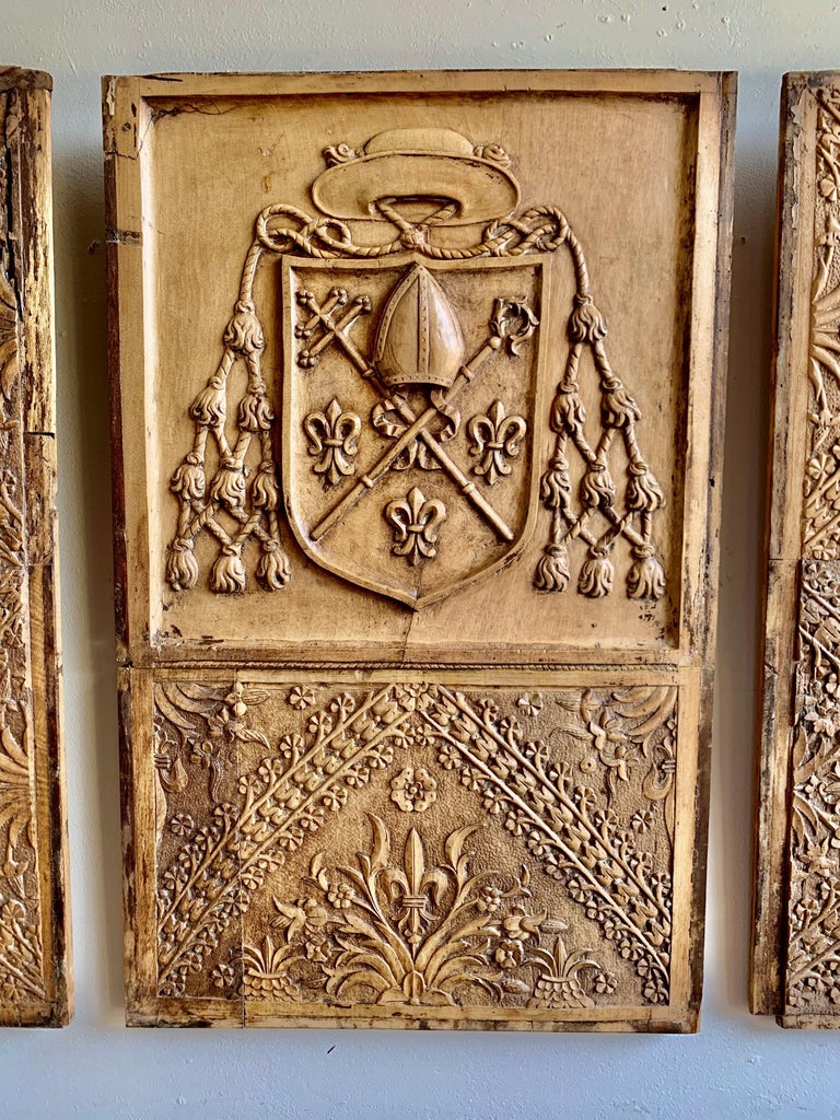 Set of 18th Century Spanish Carved Panels at 1stDibs