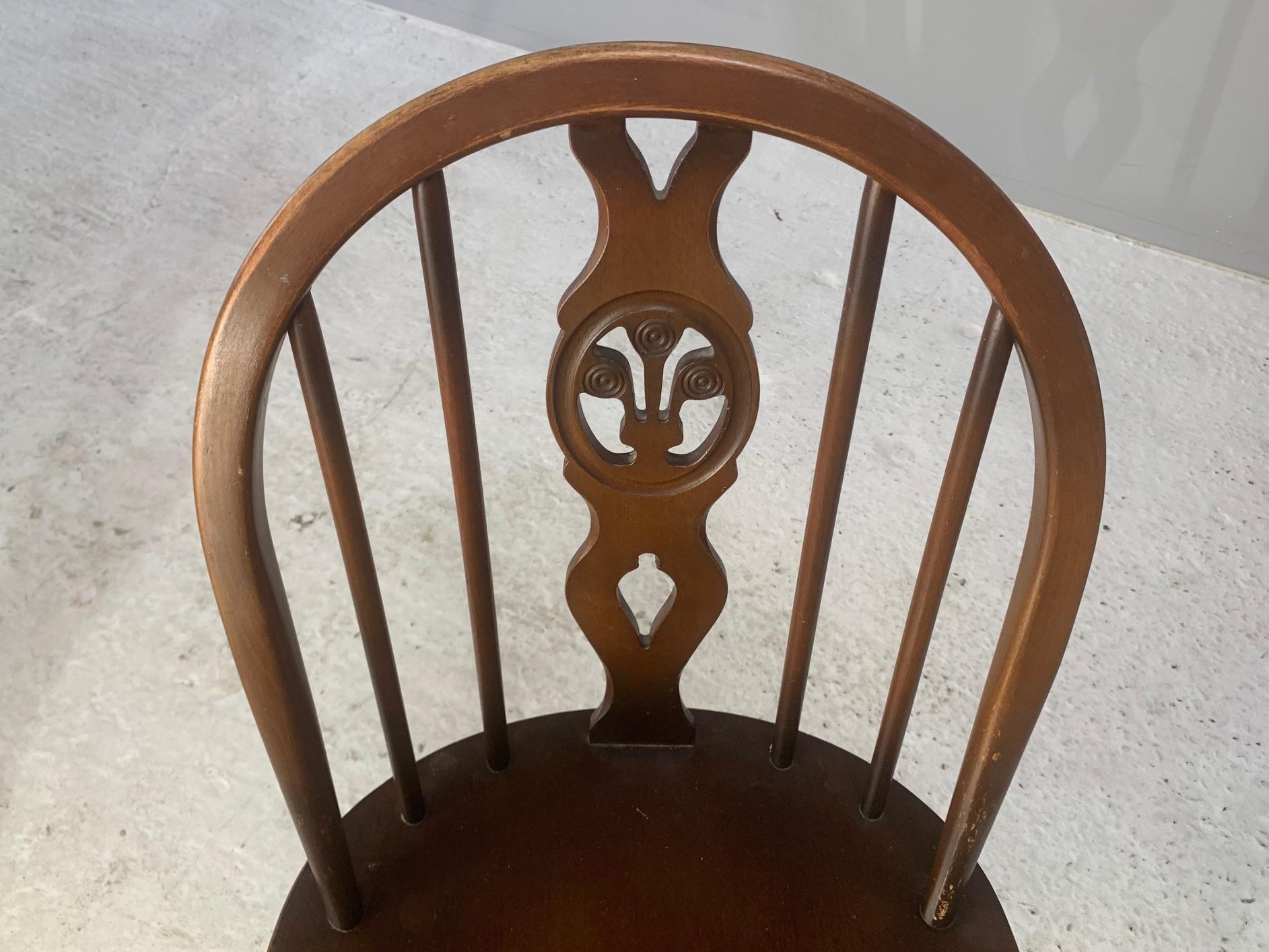 Set of 1950’s Mid Century Ercol ‘Old Colonial 371” Blue Label Dining ...