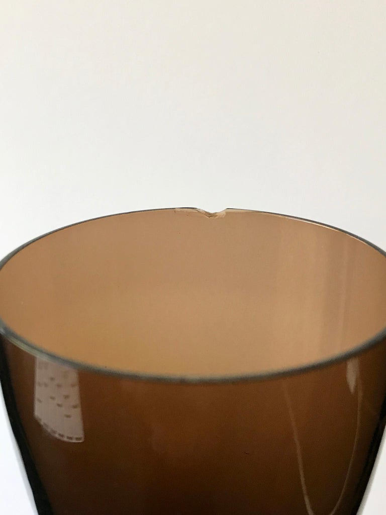 Set of 1960s Smoke-Tint Glassware For Sale at 1stDibs