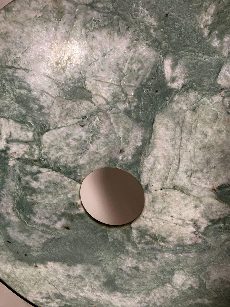 Set of 3, 19th Century Chinese Jade Discs on Stands For Sale at 1stDibs