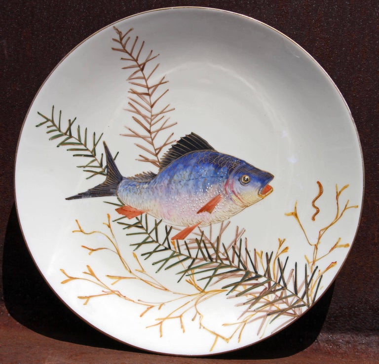 Set of 19th Century Fish Plates at 1stDibs