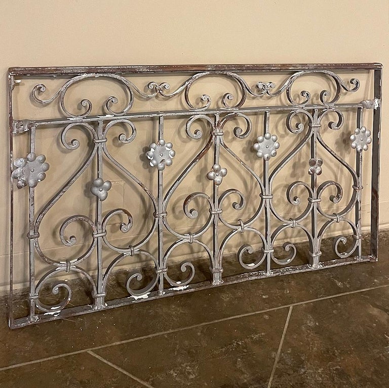 Set of 19th Century French Wrought Iron Balustrades, Window Guards For ...