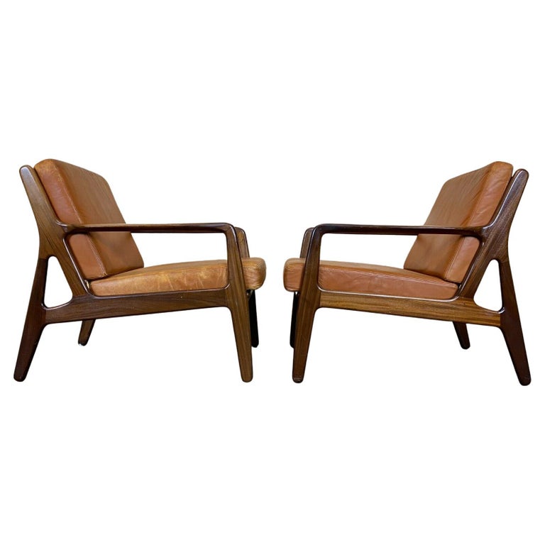 Set of 2 60s 70s Easy Chair Lounge Chair Danish Modern Design 70s 60s ...