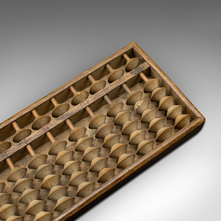 Set of 2 Antique Bamboo Trader's Abacus, Chinese, Oak, Bamboo ...