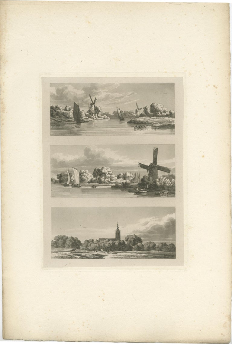 Set of 2 Antique Prints of Flanders and Holland, circa 1820 For Sale at ...