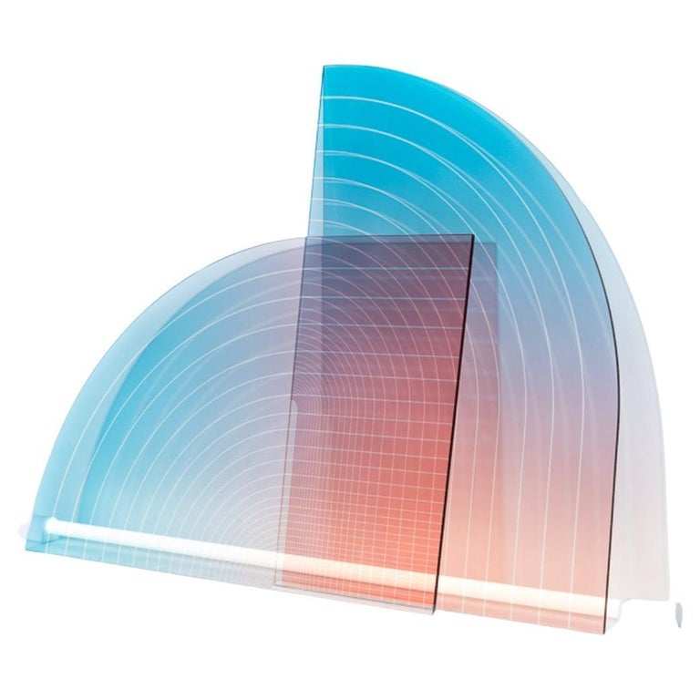 Set of 2 ARC Infinity Glass Panels by Studio Thier and van Daalen For ...