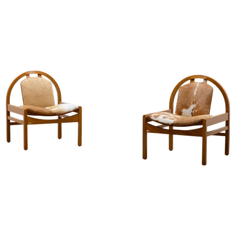 Set of 2 Argos Chairs by Baumann France, 70s at 1stDibs