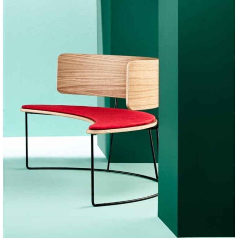 Set of 2 Boomerang Benches, Pink by Pepe Albargues For Sale at 1stDibs