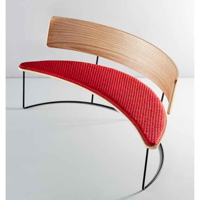 Set of 2 Boomerang Benches, Pink by Pepe Albargues For Sale at 1stDibs