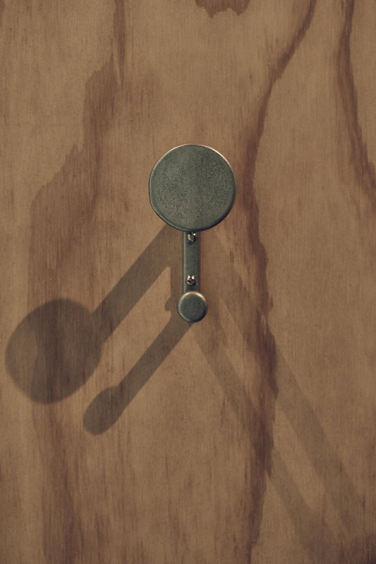 Set of 2 Brass Ace Hooks by Henry Wilson For Sale at 1stDibs