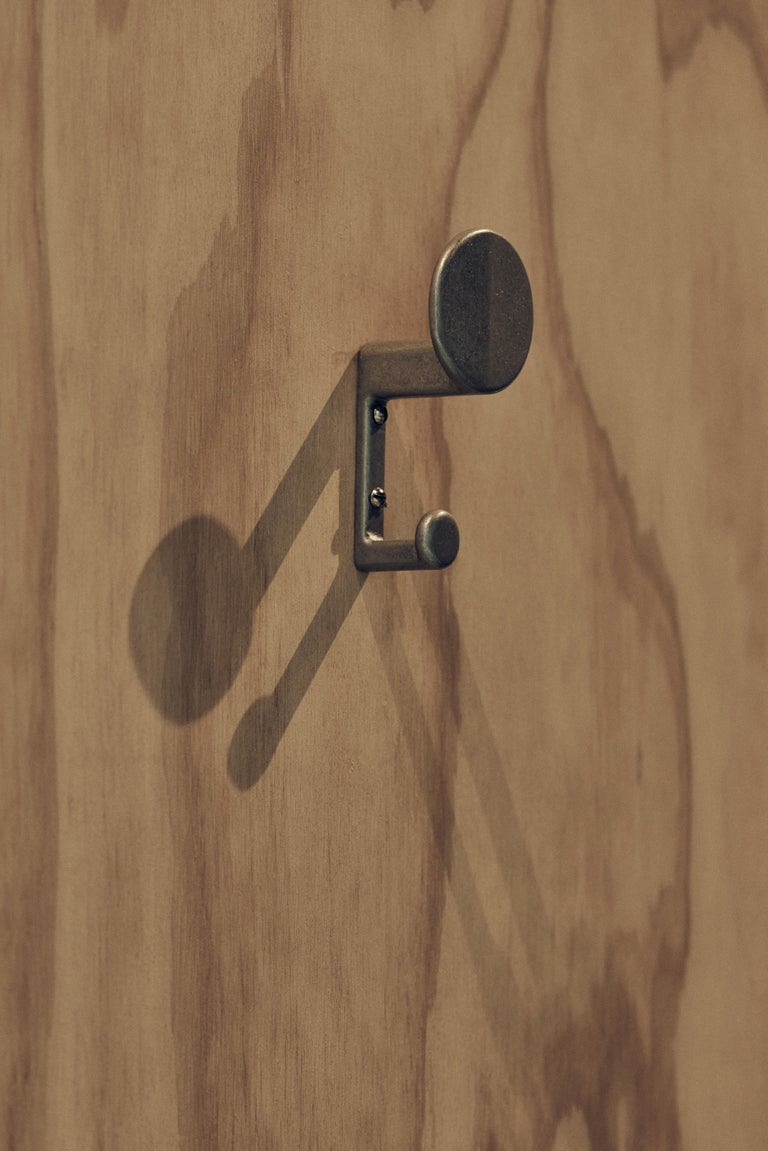 Set of 2 Brass Ace Hooks by Henry Wilson For Sale at 1stDibs