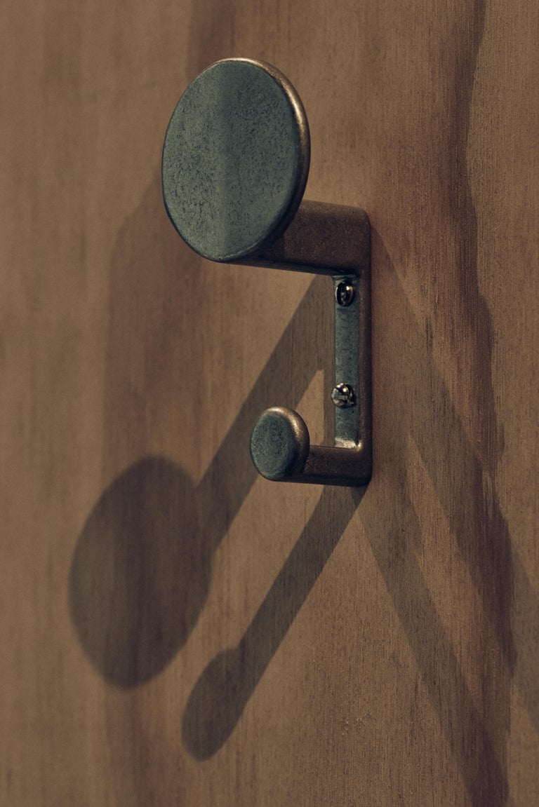Set of 2 Brass Ace Hooks by Henry Wilson For Sale at 1stDibs