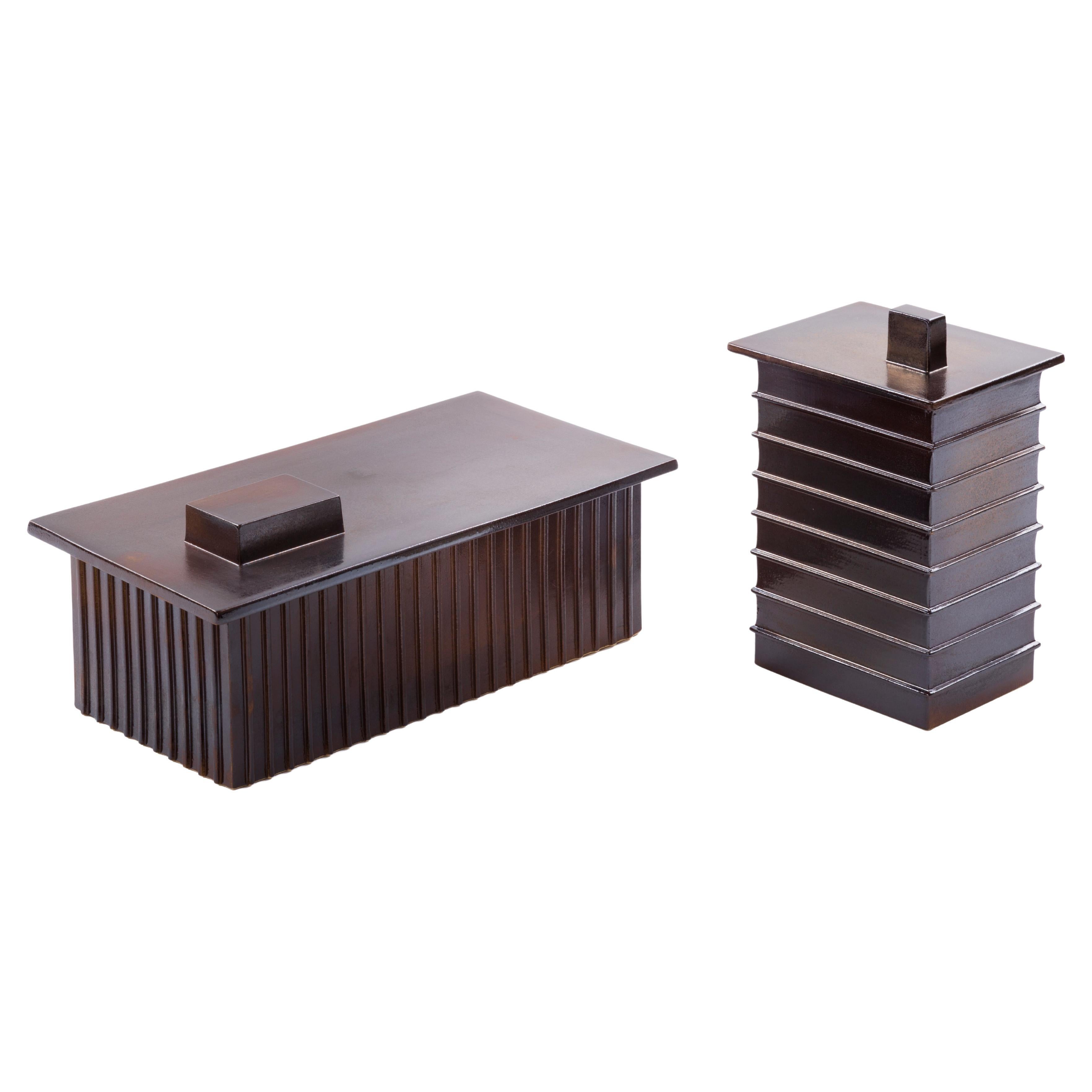 Set of 3 Zenith Décor Boxes by Formaminima For Sale at 1stDibs