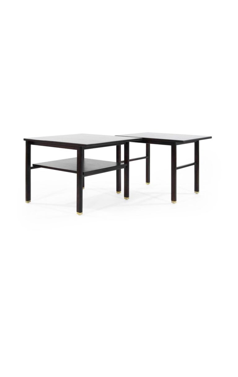 Set of 2 Cantilever End Tables by Dunbar For Sale at 1stDibs