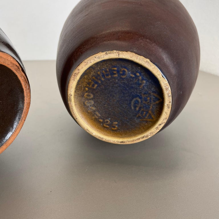 Set of 2 Ceramic Pottery Vase Heinz Siery Carstens Tönnieshof, Germany ...