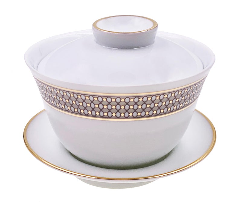 Set of 2 Chinese Tea Cup Gaiwan Set Modern Vintage André Fu Living ...