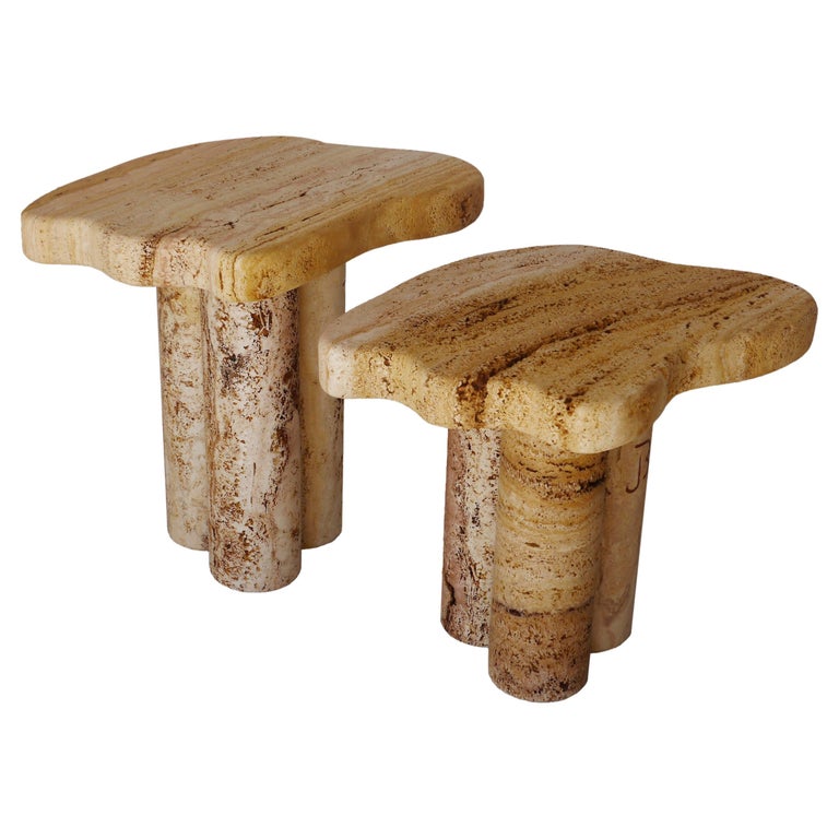 Set of 2 Clouds Side Tables by Jean-Fréderic Bourdier For Sale at 1stDibs