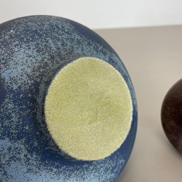 Set of 2 Colorful Ceramic Studio Pottery Vase Objects Otto Keramik ...