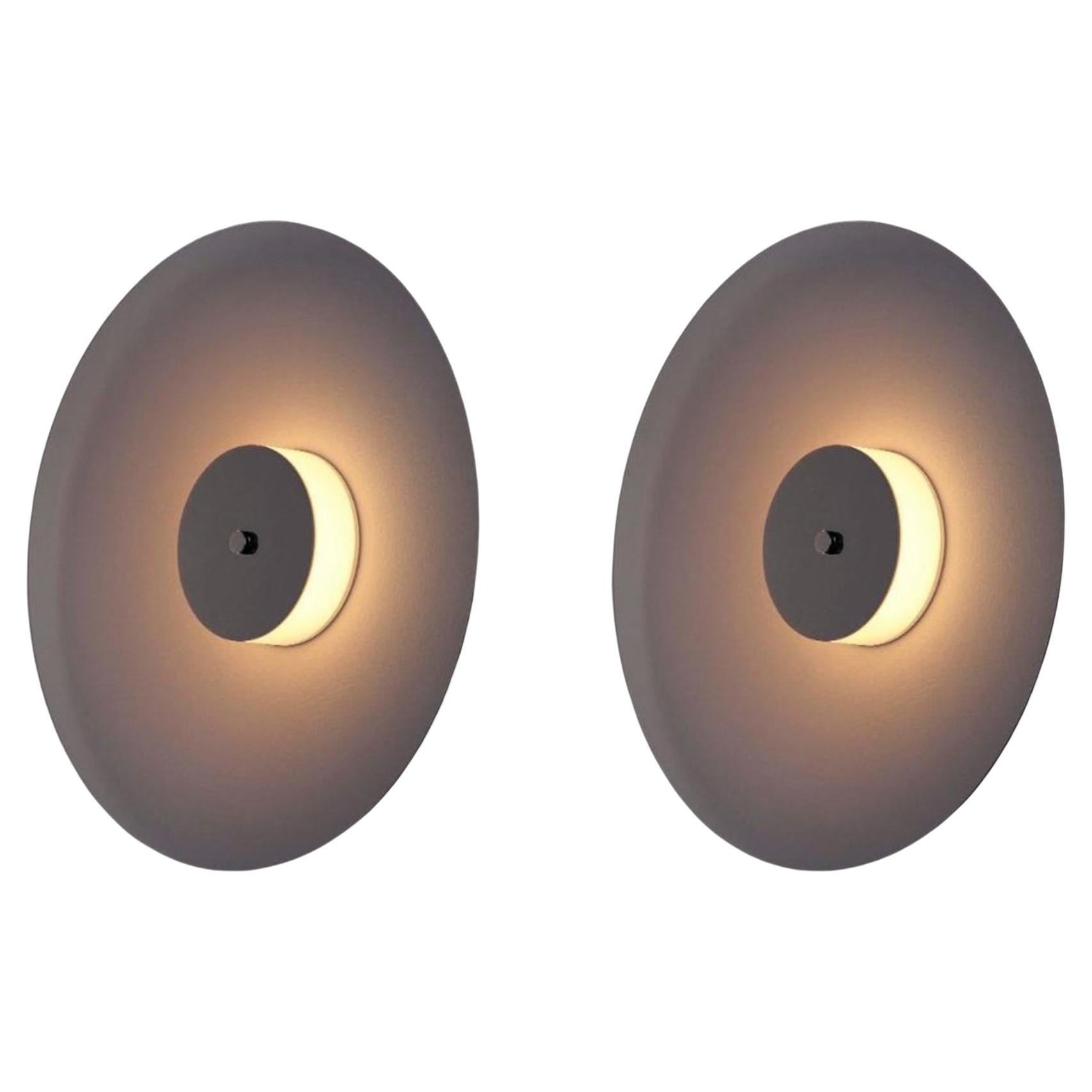 Eclipse Round Crystal Light Object by Isaac Monté For Sale at 1stDibs