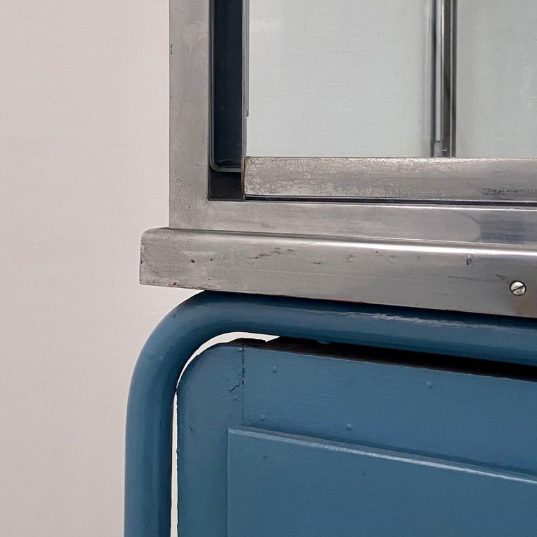 Set of 2 'Fiera Milano' Display Cabinets in Glass, Steel and Wood ...